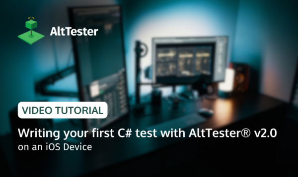Writing your first test with AltTester®: A C# guide for iOS | AltTester®