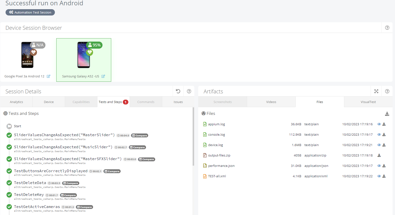 Run C# tests with Appium and AltTester® in BitBar (server-side) - AltTester